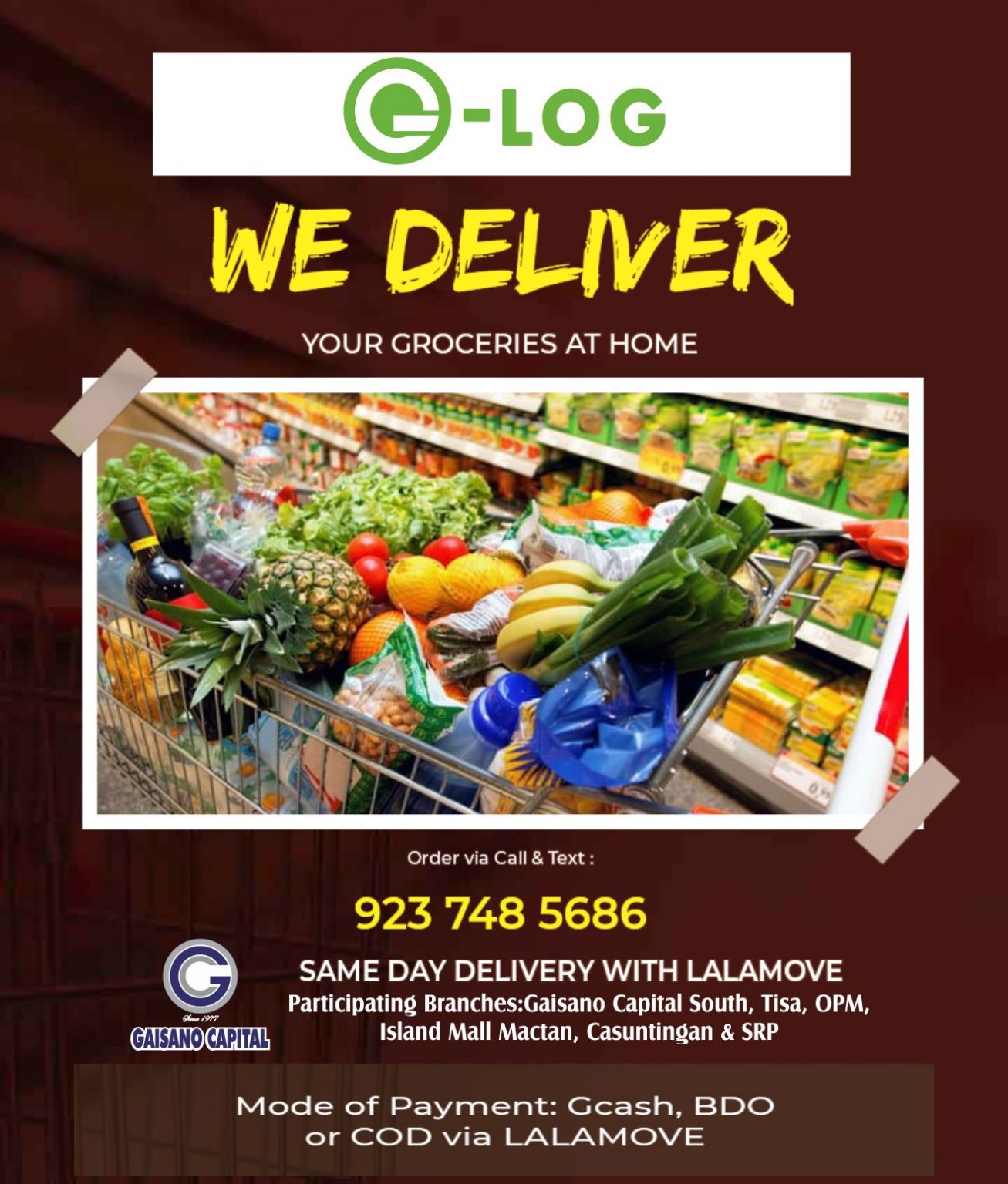 G-Log We Deliver – Gaisano Capital