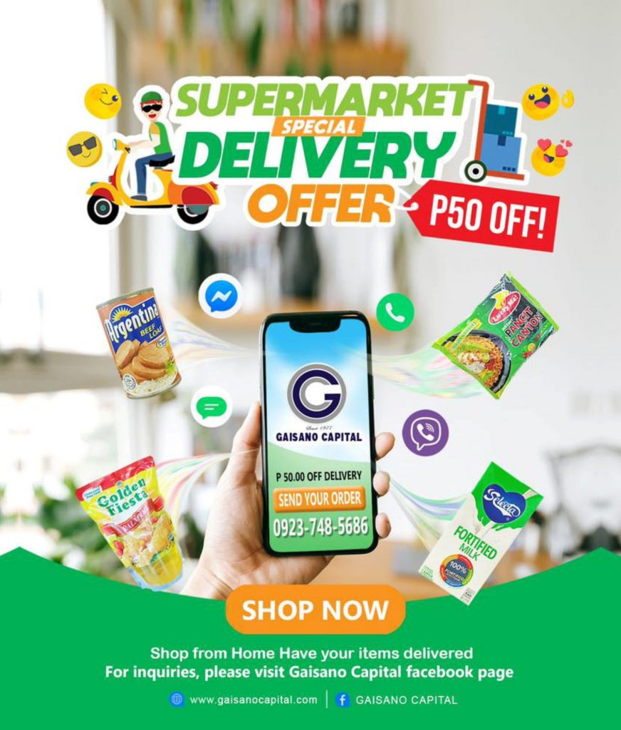 Supermarket Special Delivery Offer – Gaisano Capital