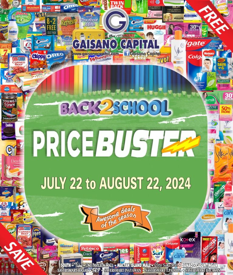 Back To School PRICE BUSTER – Gaisano Capital