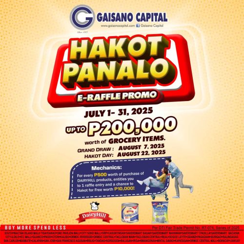Hakot Panalo E-Raffle Promo – Gaisano Capital